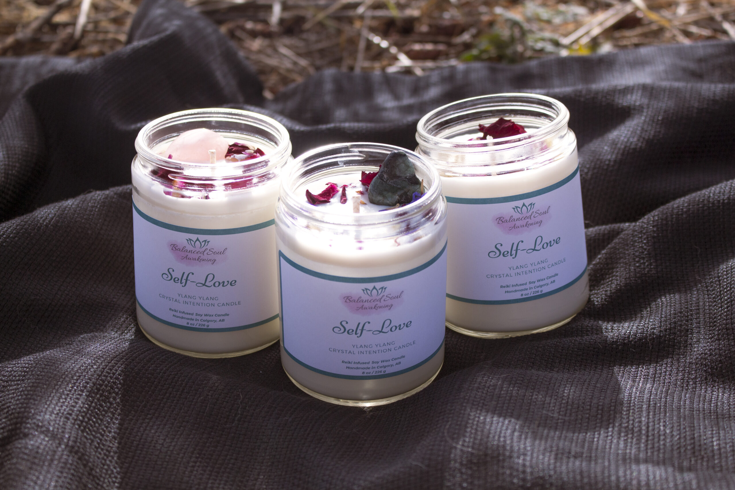Self-Love - Reiki Infused Crystal Intention Candle | Balanced Soul ...