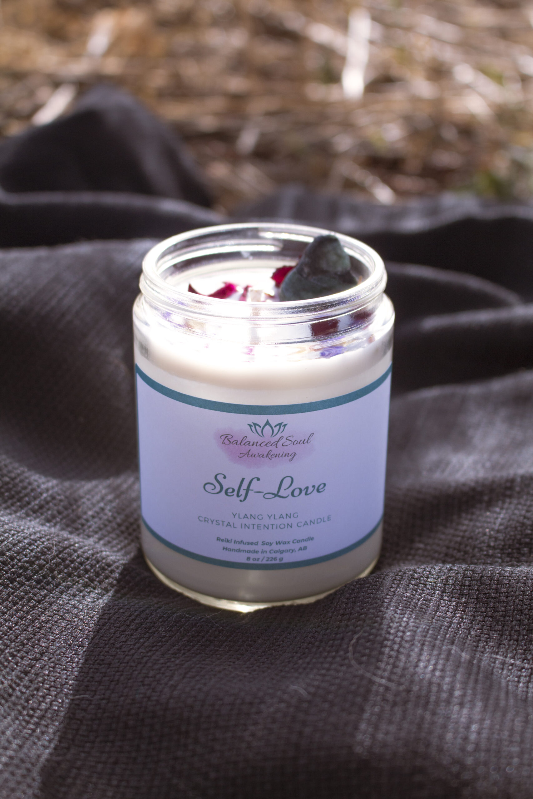 Self-Love - Reiki Infused Crystal Intention Candle | Balanced Soul ...