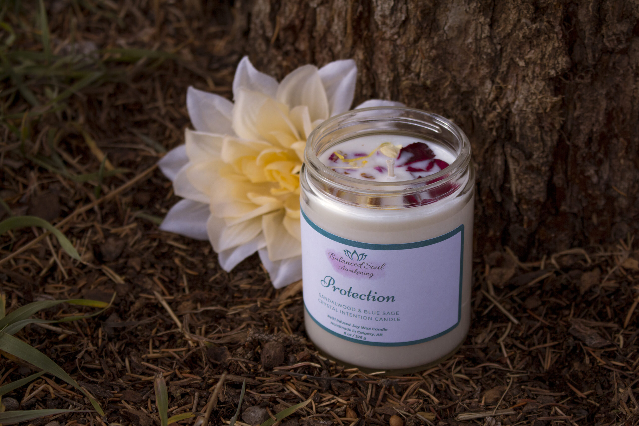 Protection - Reiki Infused Intention Candle | Balanced Soul Awakening